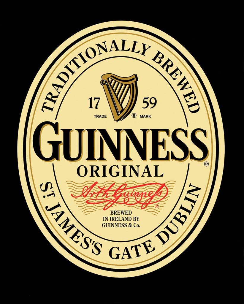 Guinness Old Logo Metal Vintage Style Wall Sign Guinness Extra